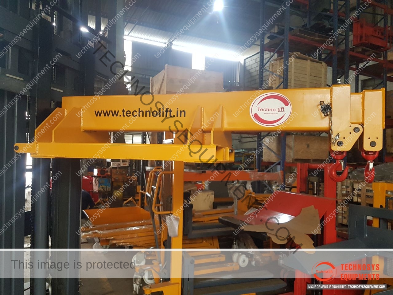 Jib Crane Attachment – Technolift | Technosys Equipments | Material ...