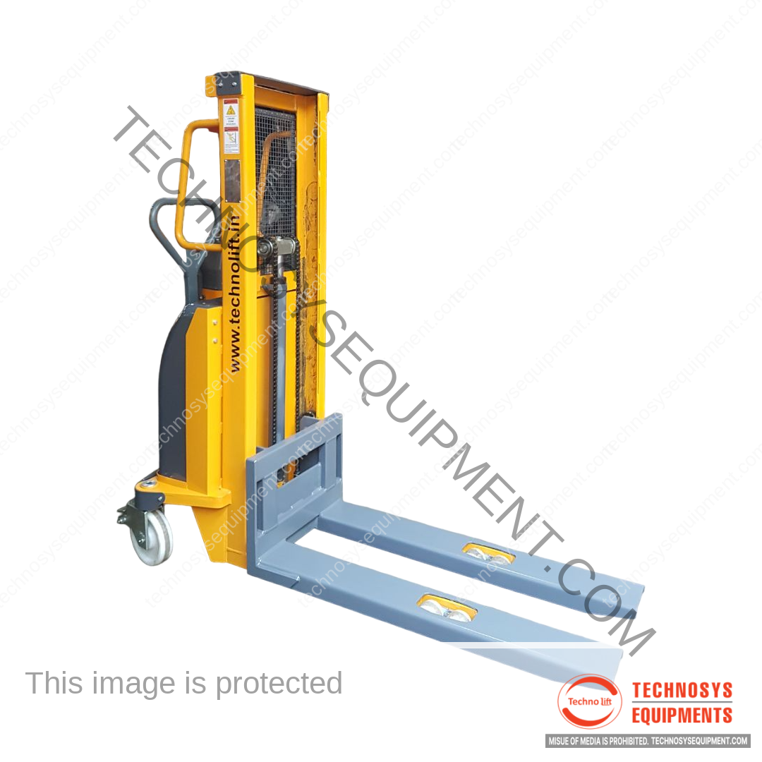 Semi Electric Stacker – Technolift | Technosys Equipments | Material ...