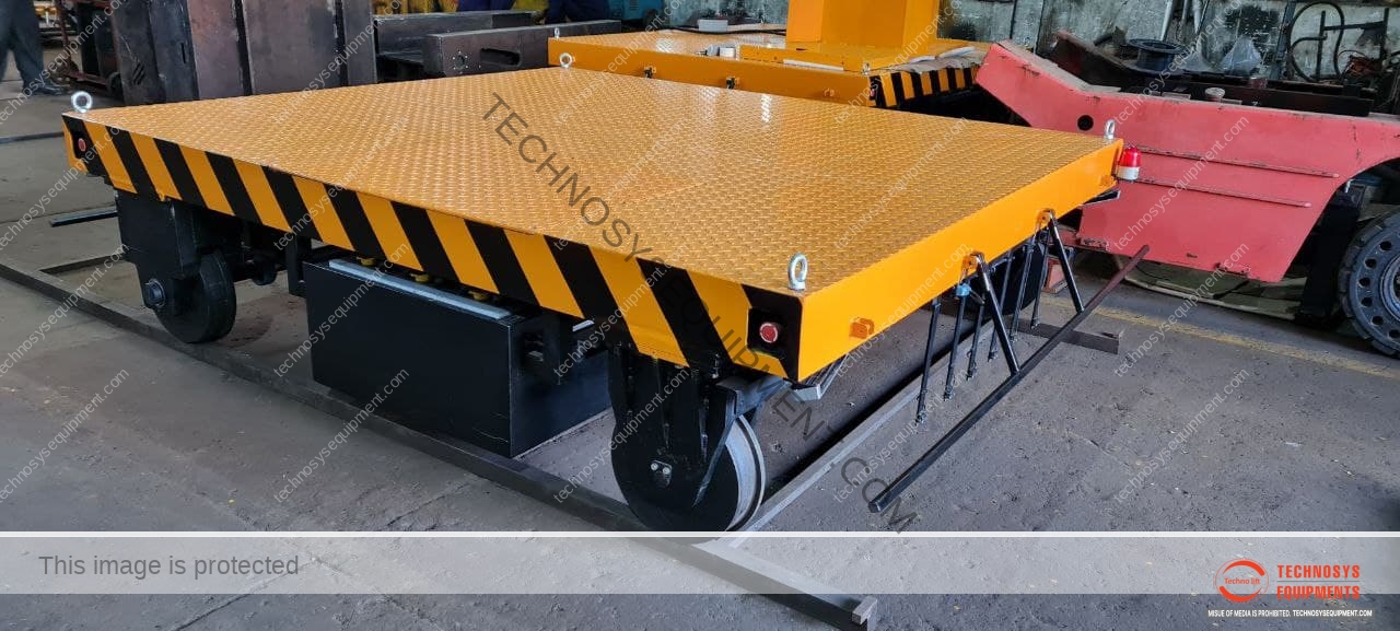 Rail Guided Battery Platform Trolley – Technolift | Technosys ...