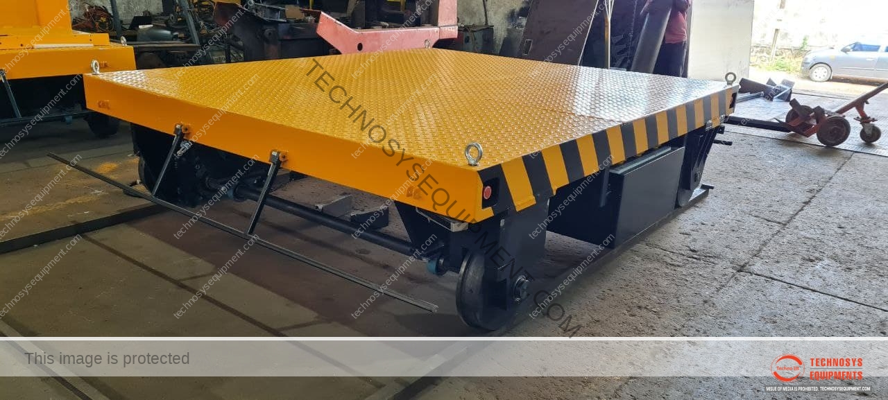 Rail Guided Battery Platform Trolley – Technolift | Technosys ...