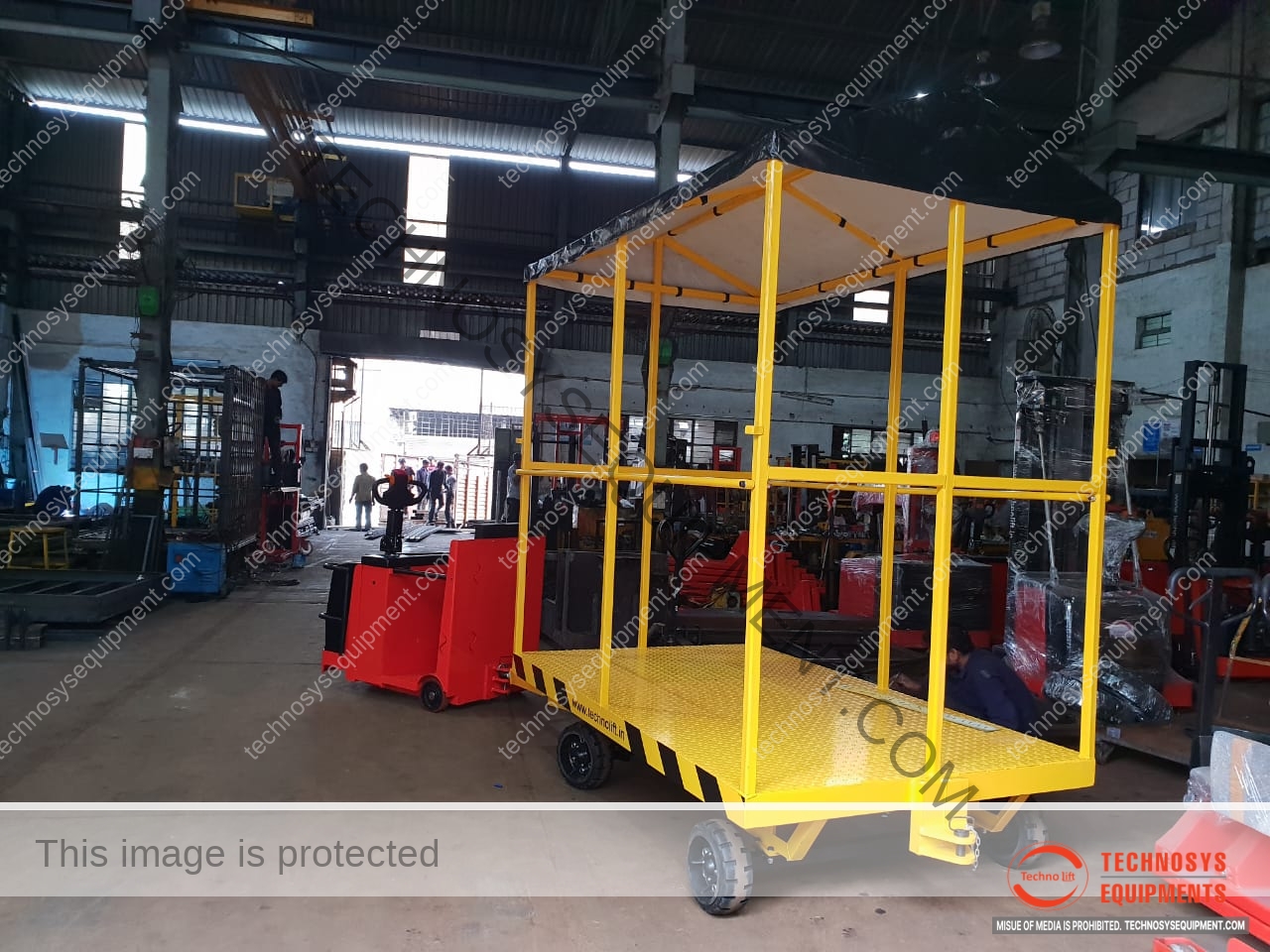 Towing Trolley – Technolift | Technosys Equipments | Material Movement ...