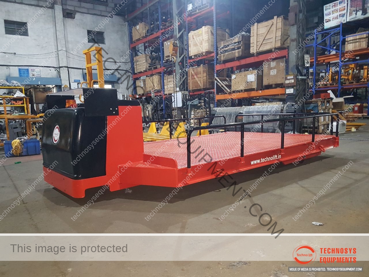 Trackless Platform Trolley – Technolift | Technosys Equipments ...